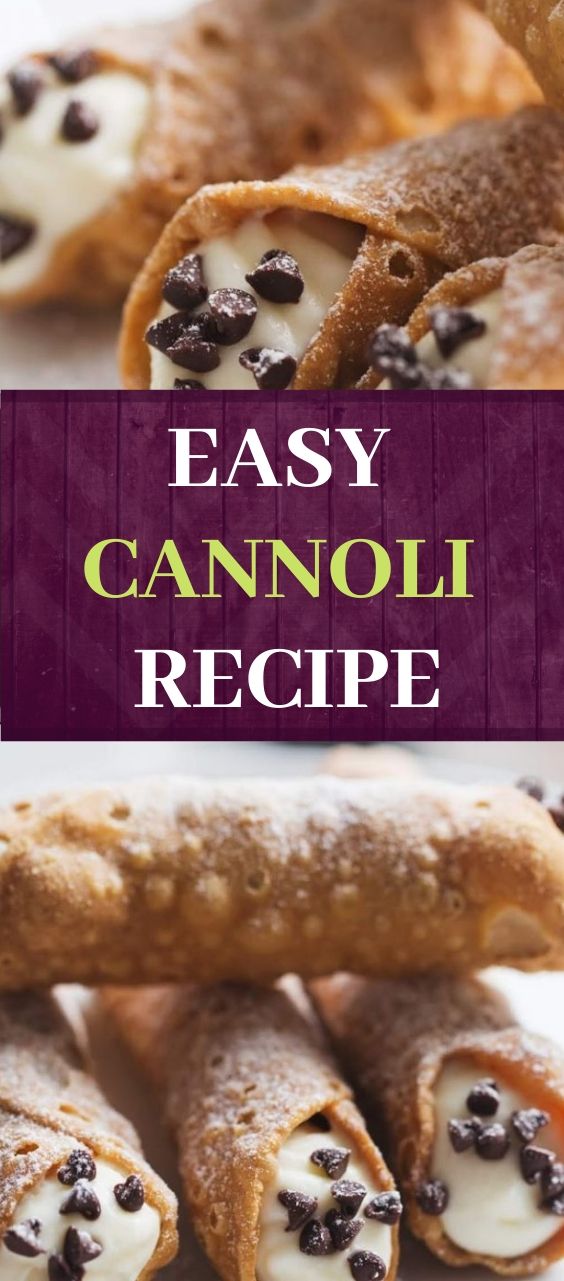 EASY CANNOLI RECIPE – Food Tracker Girl
