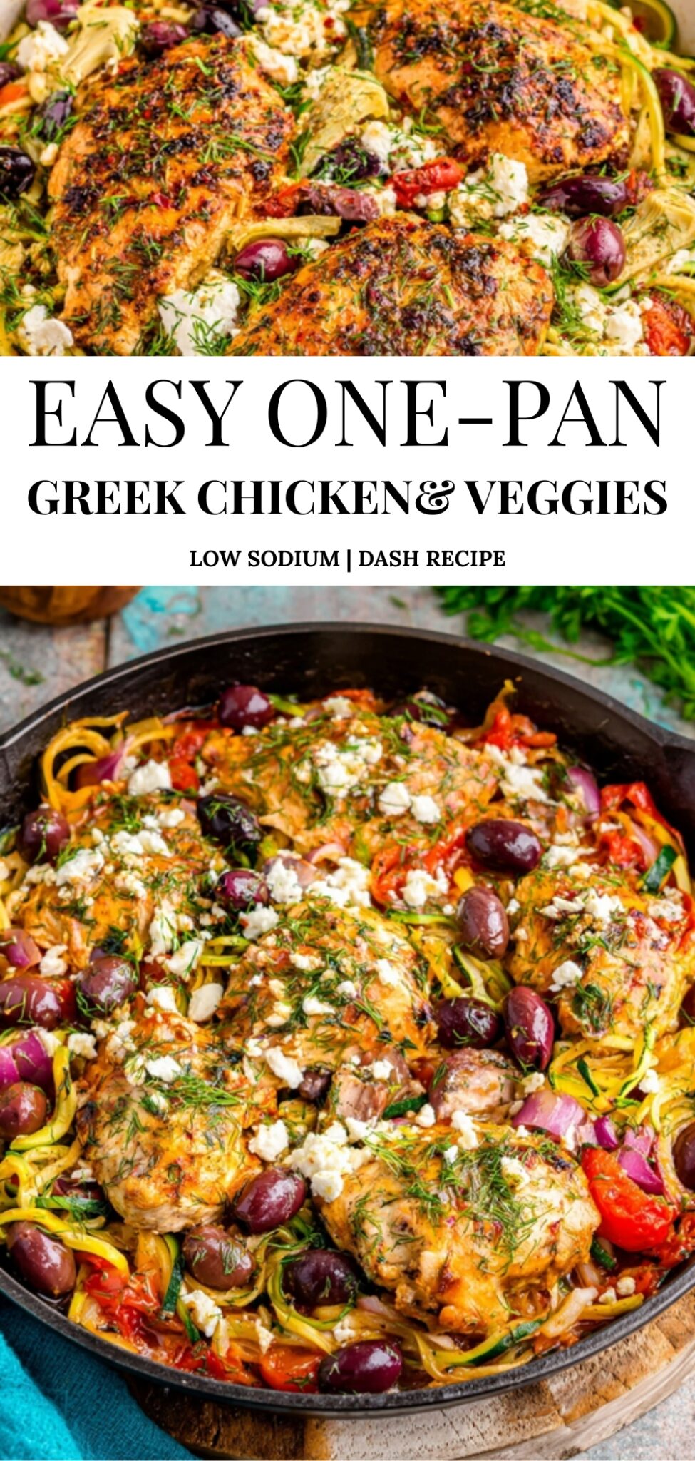 The Best DASH Diet Chicken Recipe (Mediterranean Skillet) - Food ...