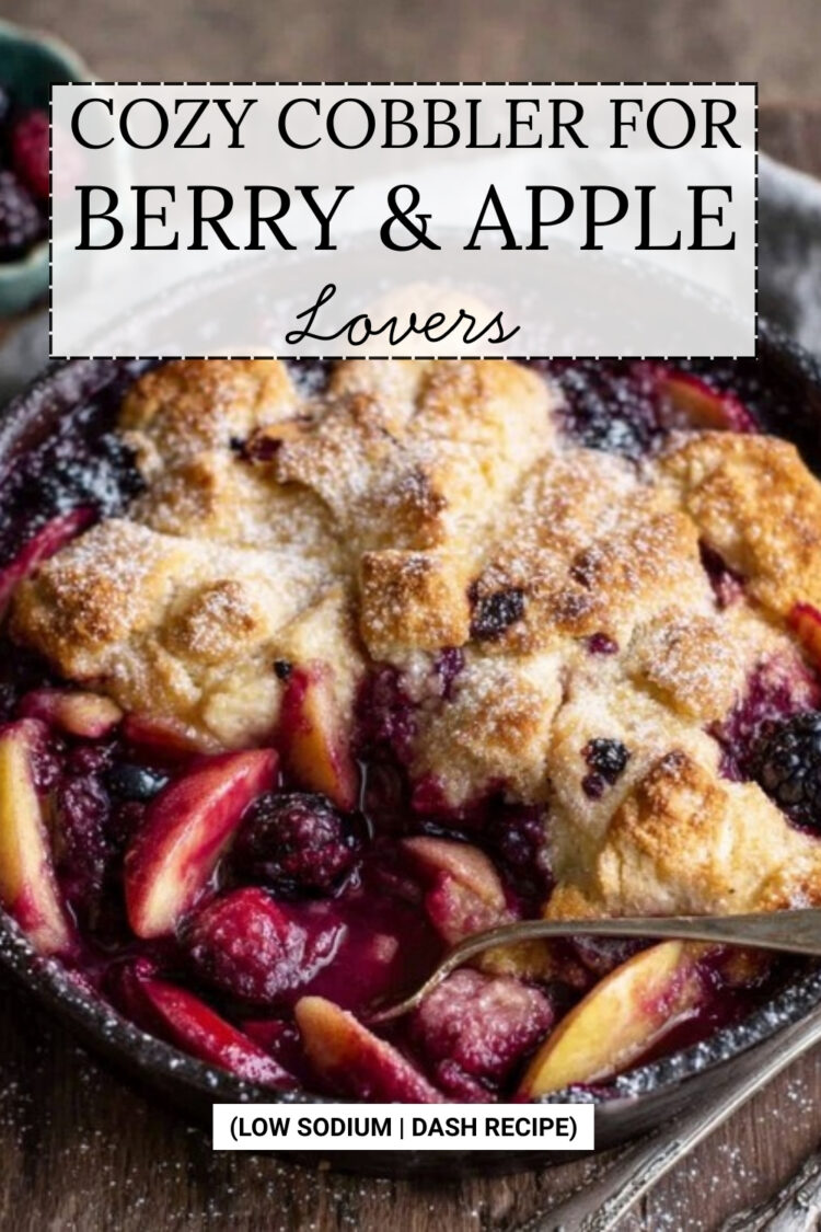Apple Berry Cobbler Recipe (Perfect for Summer & Fall!) - Food Tracker Girl